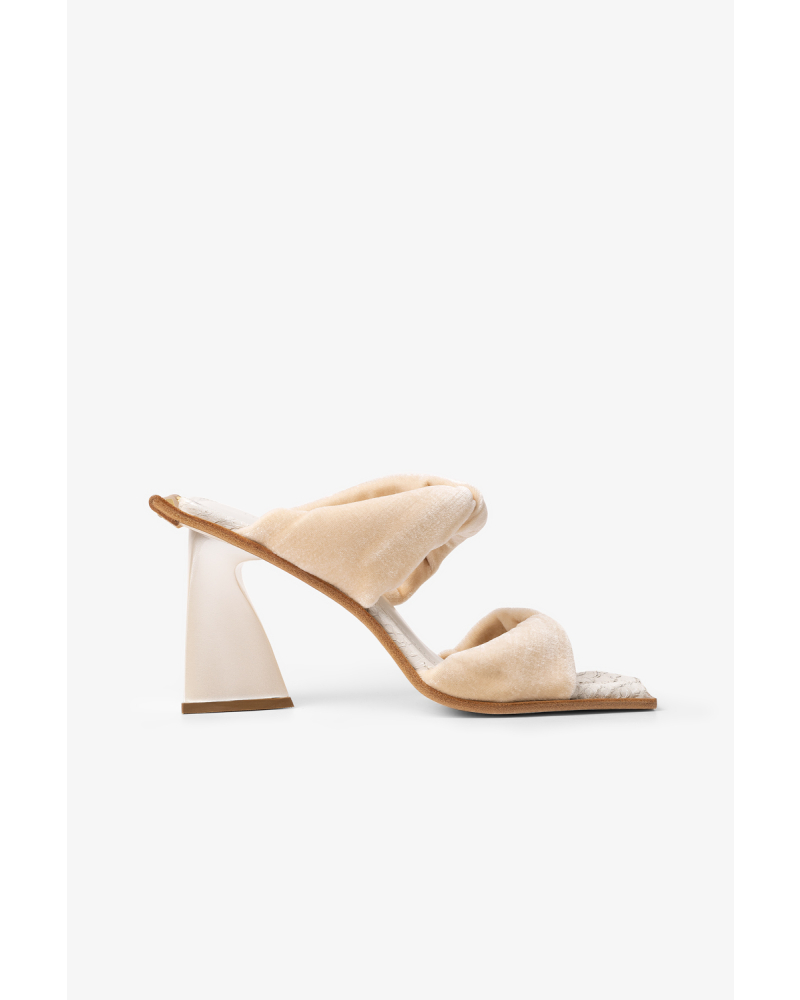 Le Borô tamanco veludo Mule Bossa Nova